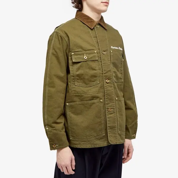 Human Made Duck Coverall Jacket In Olive Drab - 45% Off | Editorialist